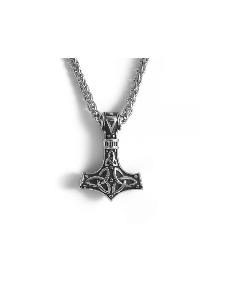 Collier Marteau de Thor féminin en acier inoxydable